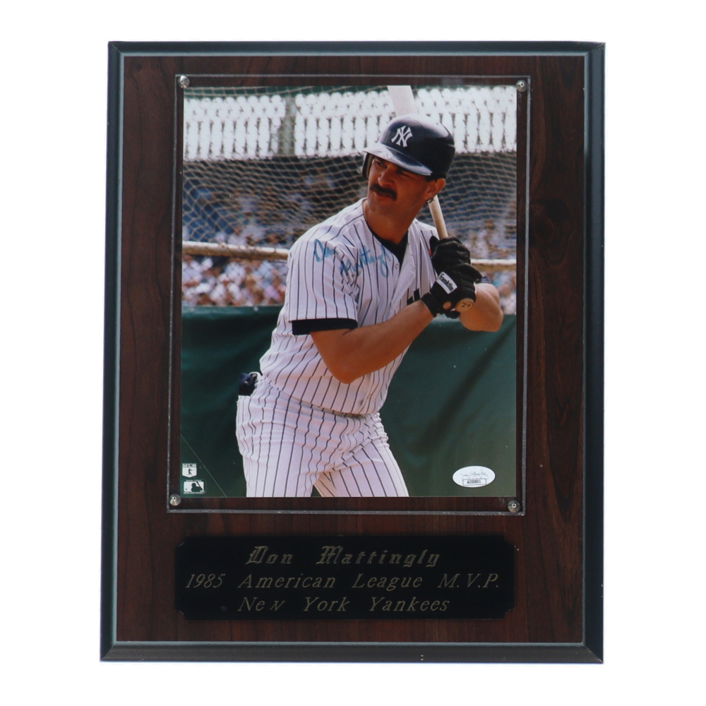 Don Mattingly Signed Yankees Photo Plaque Display (JSA) | Pristine Auction