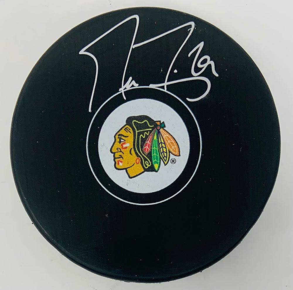 Marc-Andre Fleury Signed Chicago Blackhawks Logo Puck (Fanatics ...