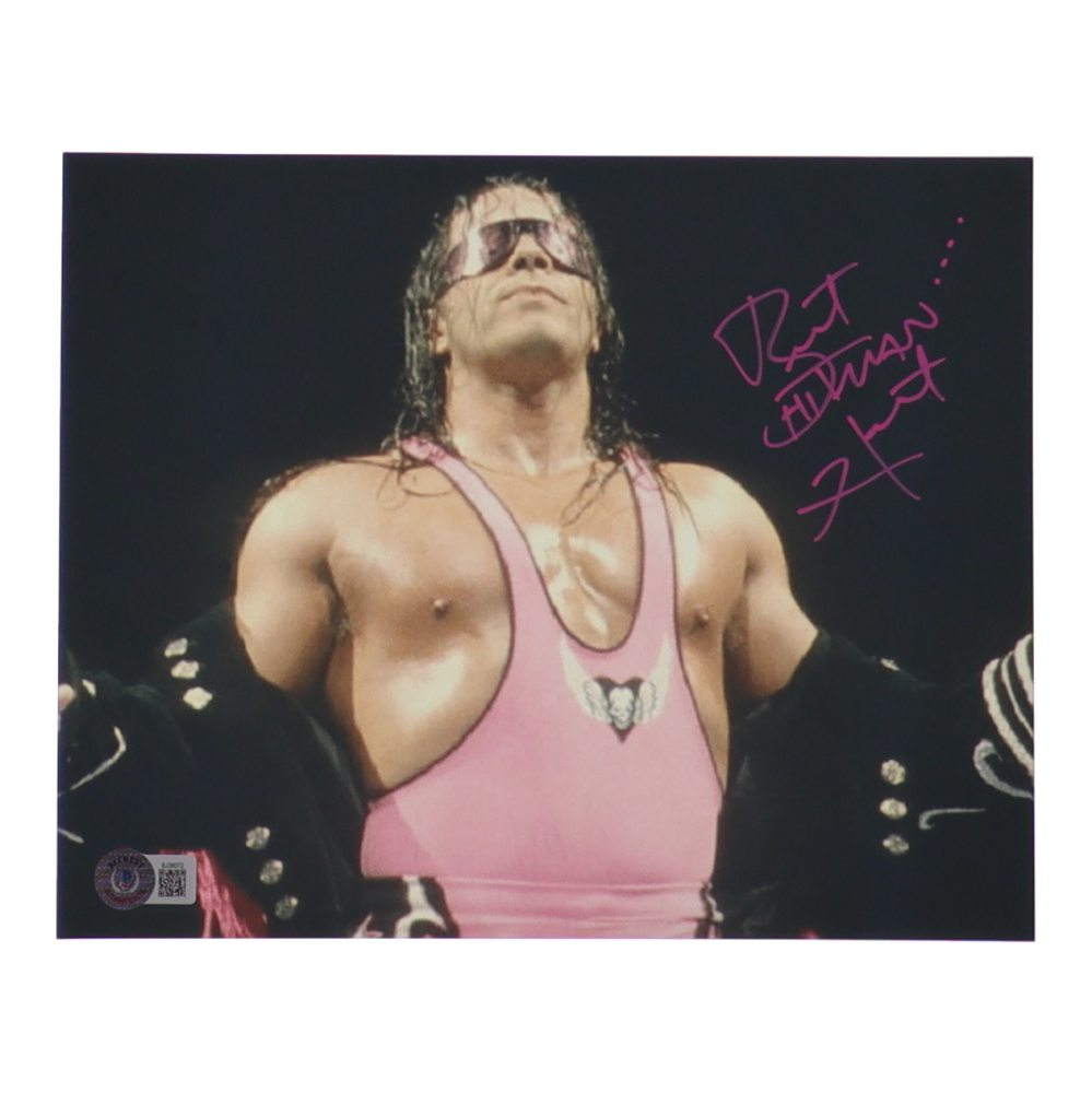Bret "The Hitman" Hart Signed WWE 8x10 Photo (Beckett) | Pristine Auction