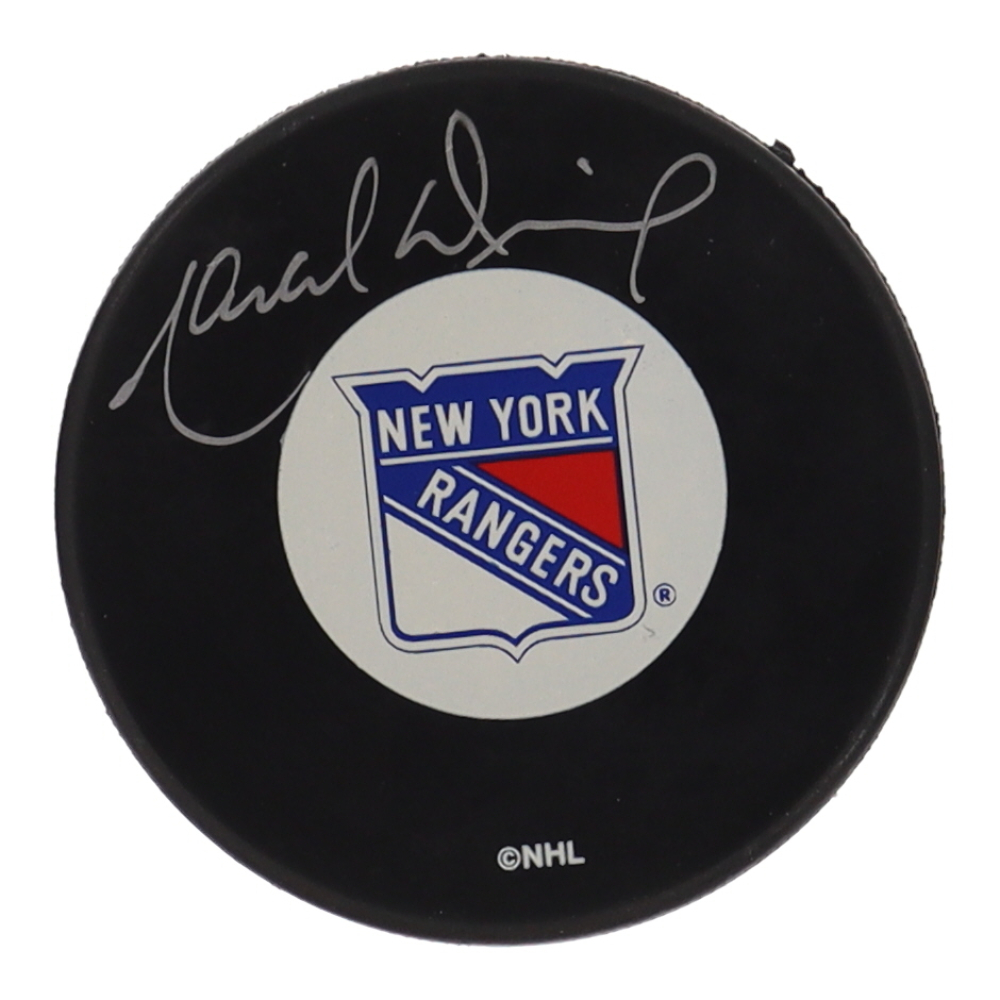 Marcel Dionne Signed Rangers Logo Hockey Puck (PSA) | Pristine Auction