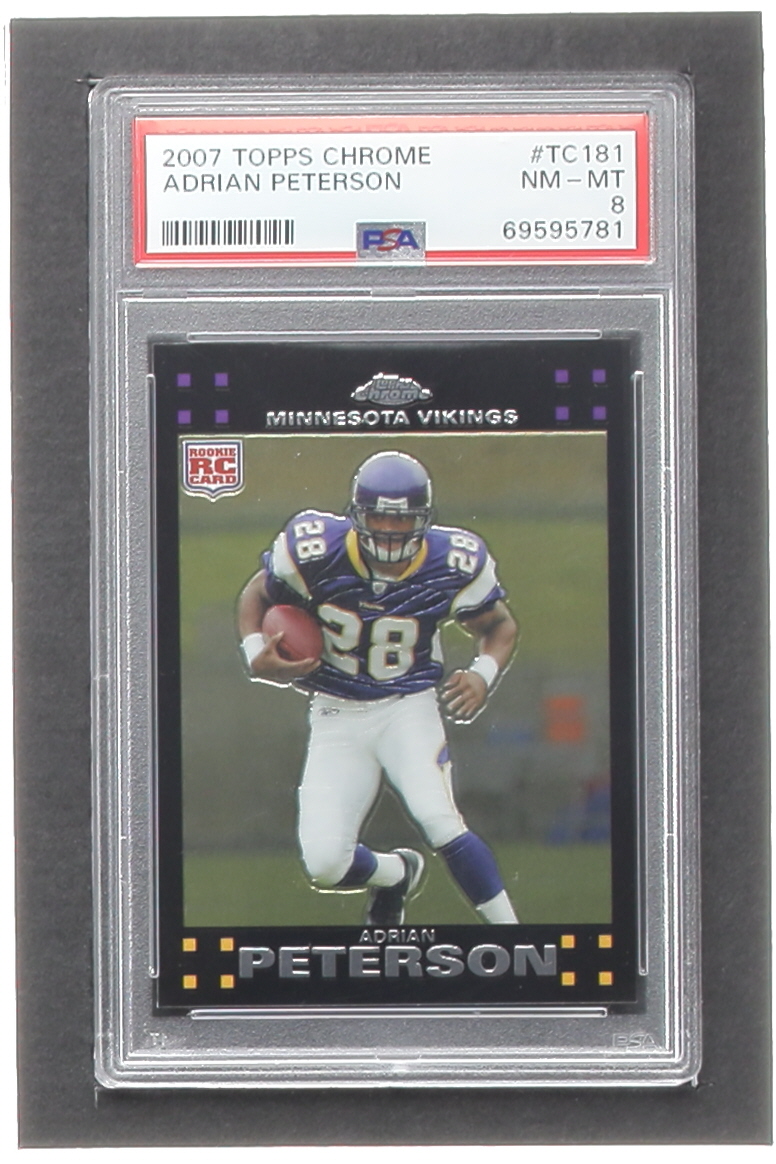 Adrian Peterson 2007 Topps Chrome #TC181 RC (PSA 8) | Pristine Auction