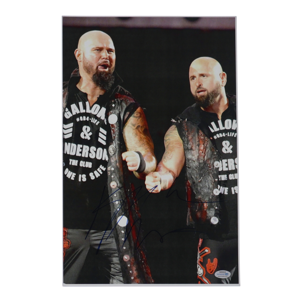 Karl Anderson & Luke Gallows Signed 11x17 Photo (AutographCOA ...