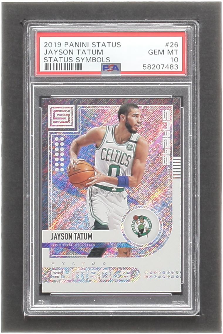 Jayson Tatum 2019-20 Panini Status Status Symbols #26 (PSA 10 ...
