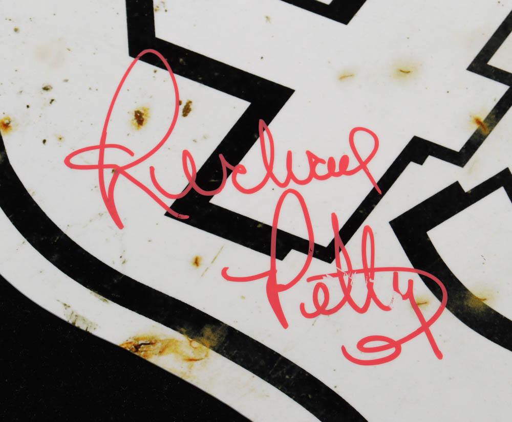 Richard Petty Signed 15" Route 43 Metal Sign (PA COA) | Pristine Auction