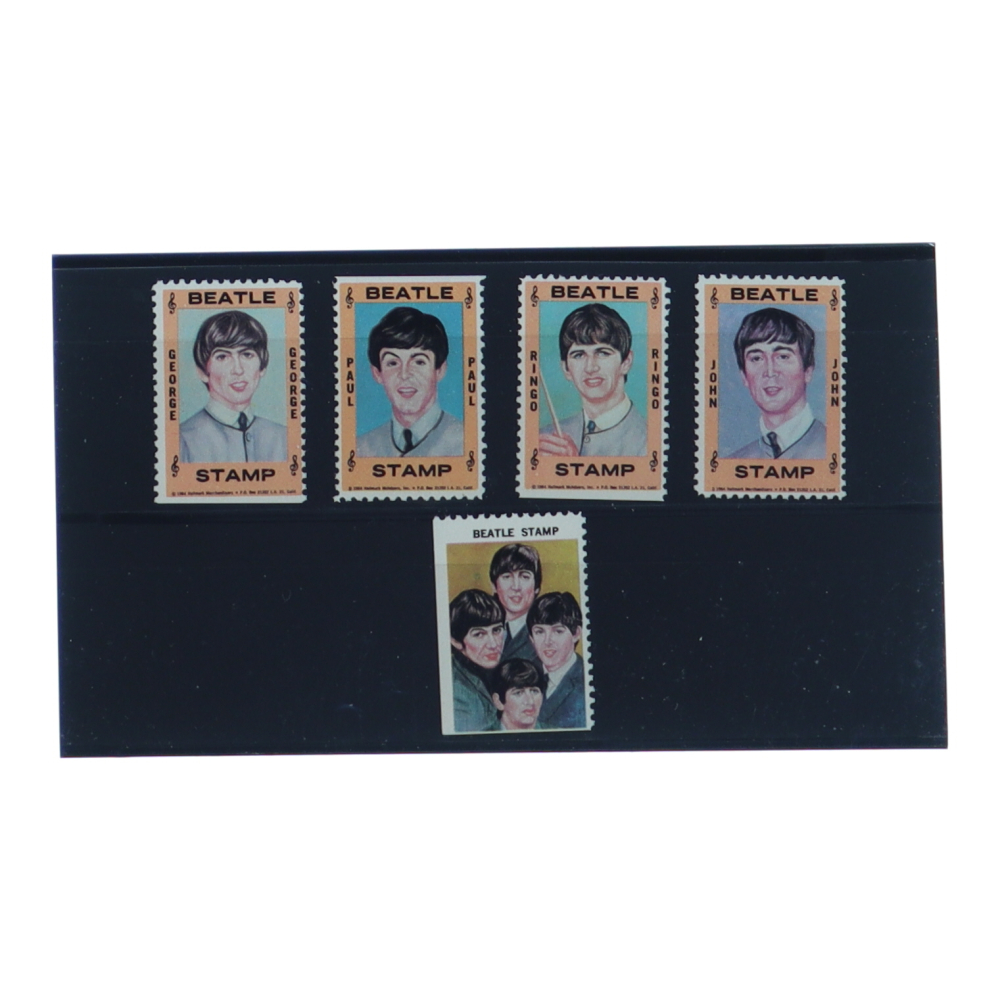 The Beatles 1962 Hallmark Set of (5) Stamps | Pristine Auction