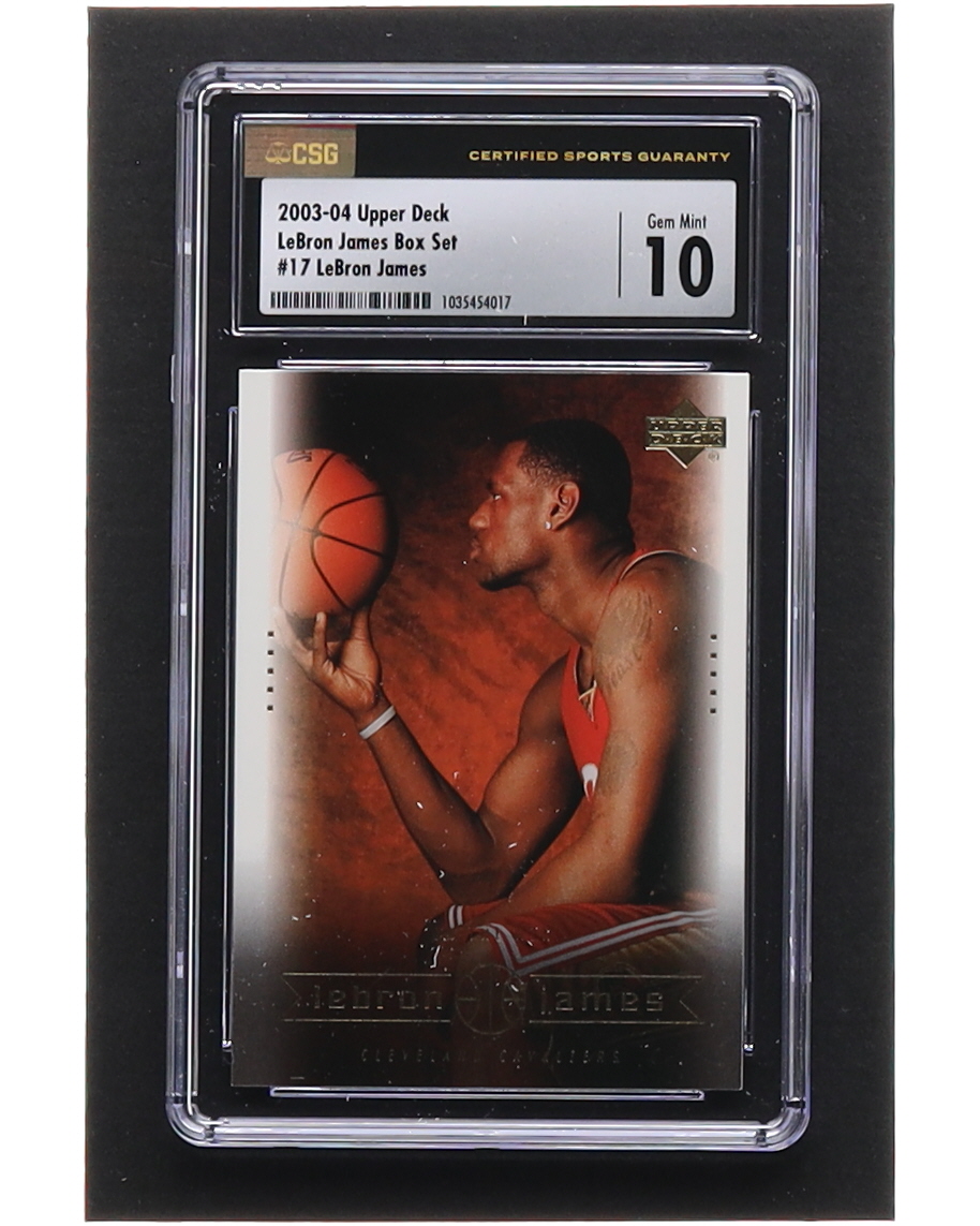 LeBron James 2003 Upper Deck LeBron James Box Set #17 RC / On the Air ...