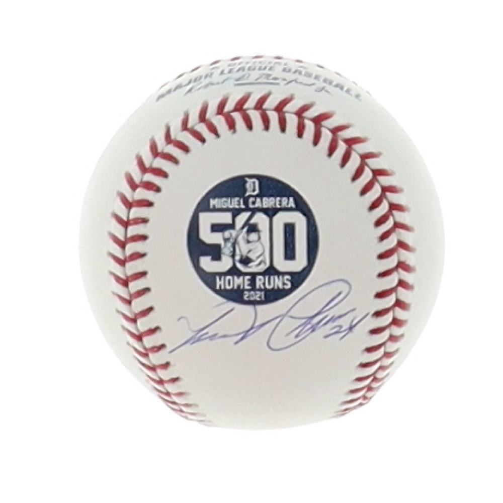 Miguel Cabrera Signed OML 500 Home Runs Logo Baseball (Beckett ...
