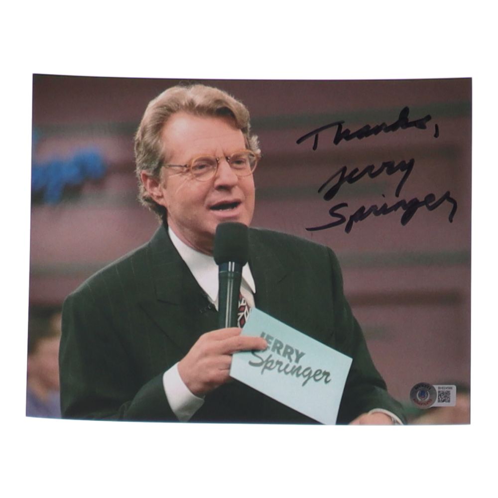 Jerry Springer Signed "The Jerry Springer Show" 8x10 Photo Inscribed ...