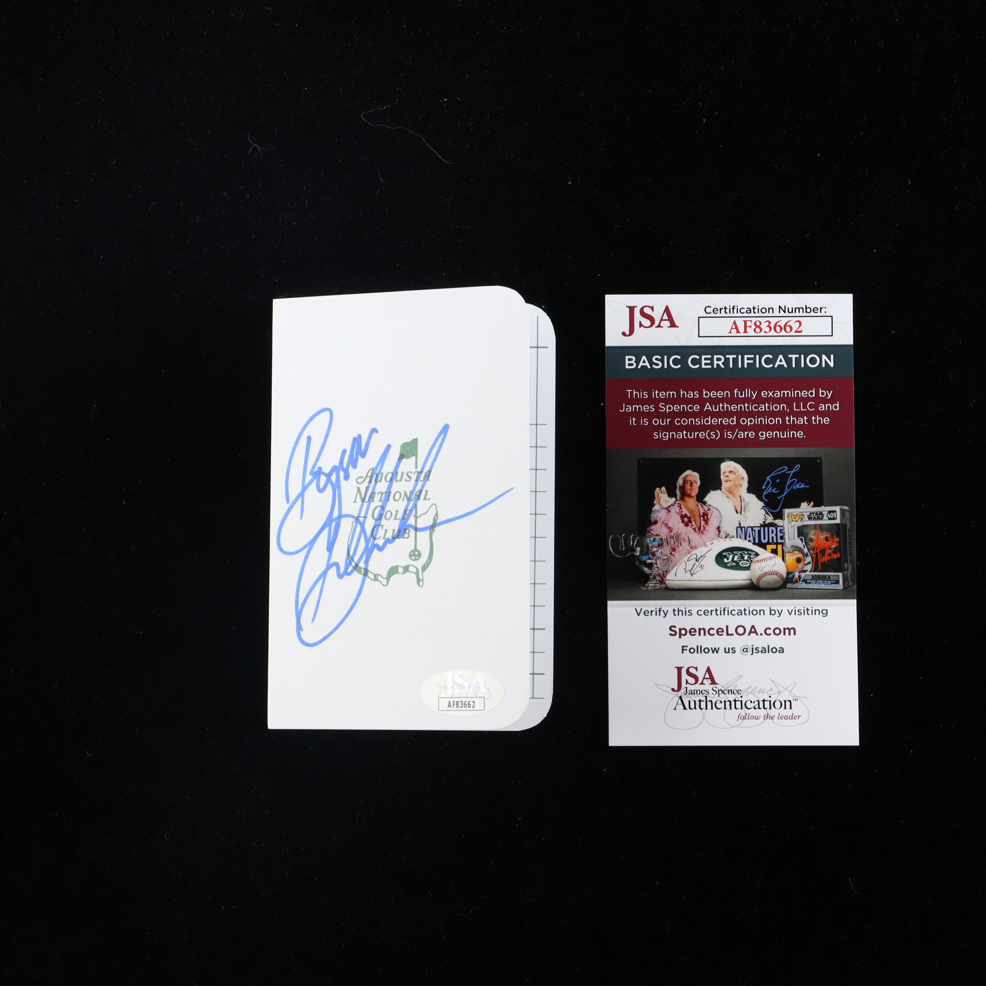 Bryson DeChambeau Signed Augusta National Masters Score Card (JSA ...