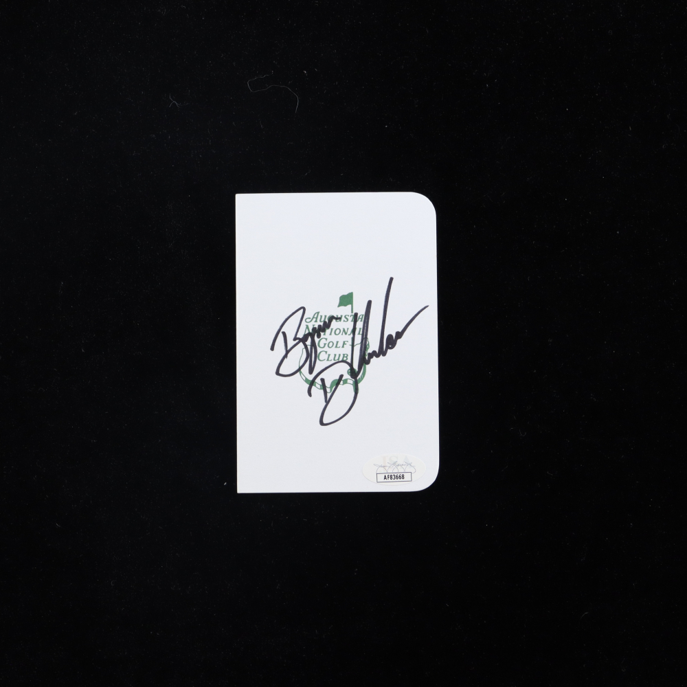 Bryson DeChambeau Signed Augusta National Masters Score Card (JSA ...