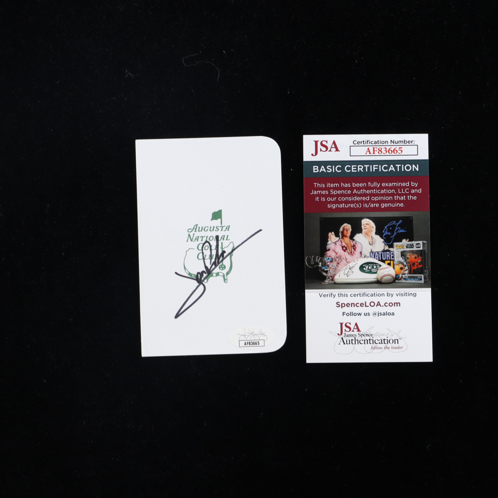 Jon Rahm Signed 2023 Augusta National Masters Winter Score Card (JSA ...