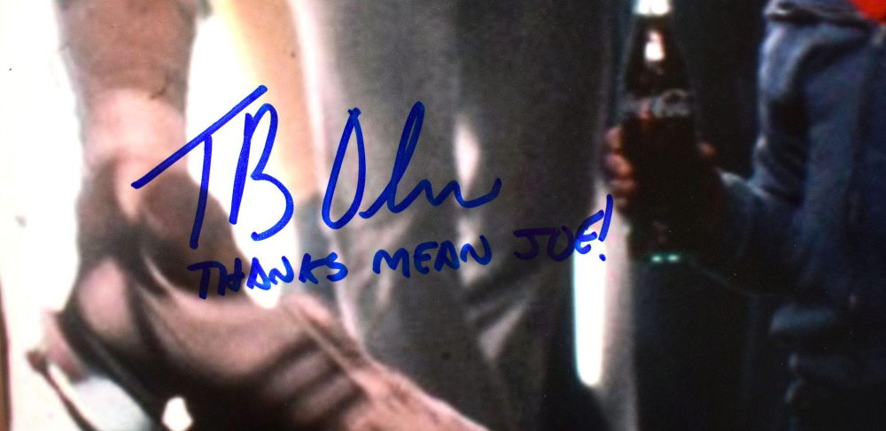 Joe Greene & Tom Okon Signed 16x20 Photo Inscribed "Hey Kid, Catch" and ...