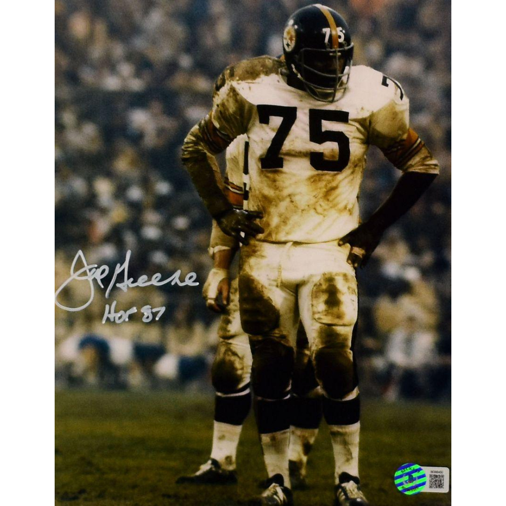 Joe Greene Signed 8x10 Photo Inscribed "HOF 87" (Beckett) | Pristine ...