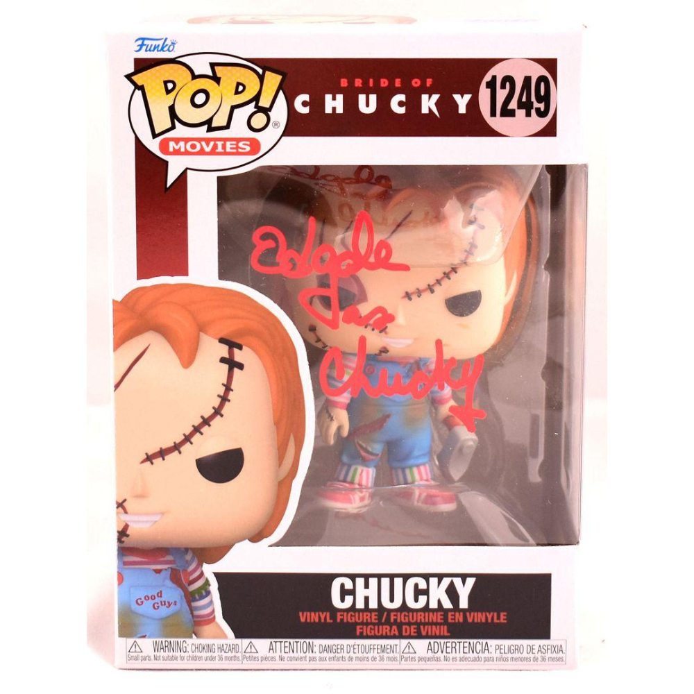 Ed Gale Signed Chucky 1249 Funko Pop Vinyl Figure Inscribed Chucky Beckett Pristine Auction