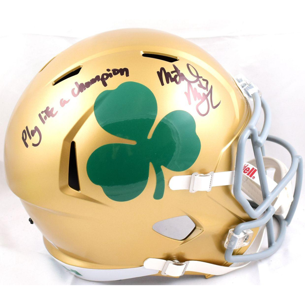 Michael Mayer Signed Notre Dame Fighting Irish Full-Size Shamrock Speed ...
