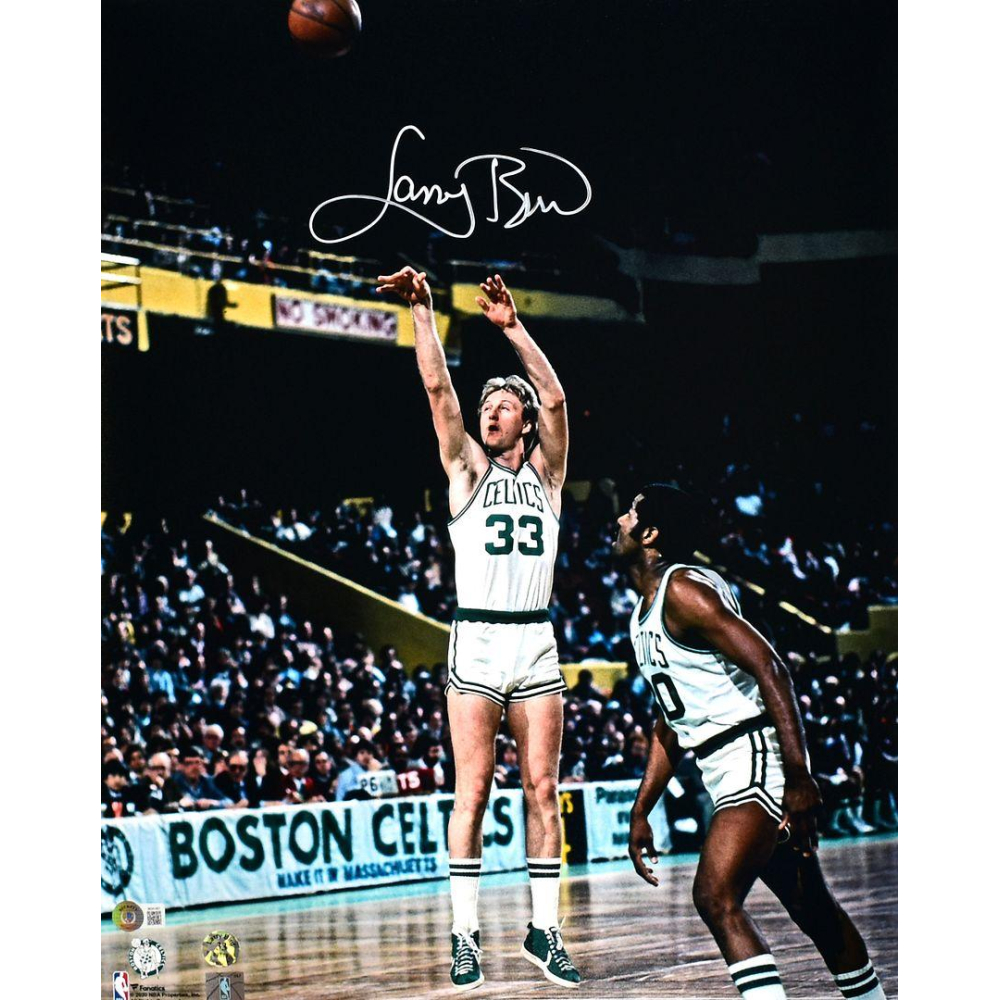 Larry Bird Signed Celtics 16x20 (Beckett) | Pristine Auction