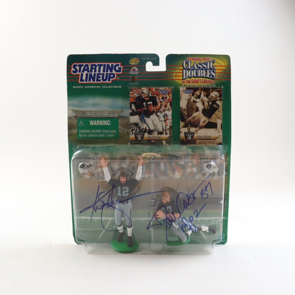 Ken Stabler & Dave Casper Signed 1999-00 Raiders Starting Lineup ...