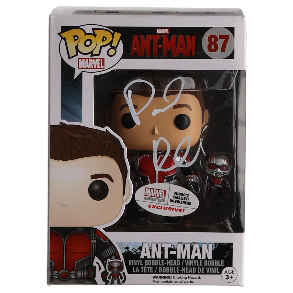Paul Rudd Signed "Ant-Man" #87 Ant-Man Funko Pop! Vinyl Bobble-Head ...