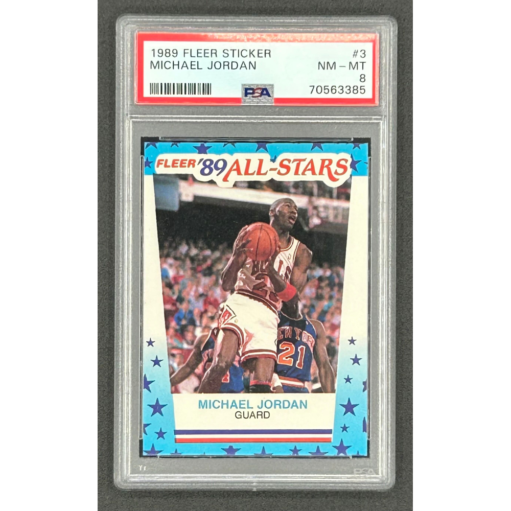Michael Jordan 1989-90 Fleer Stickers #3 (PSA 8) | Pristine Auction