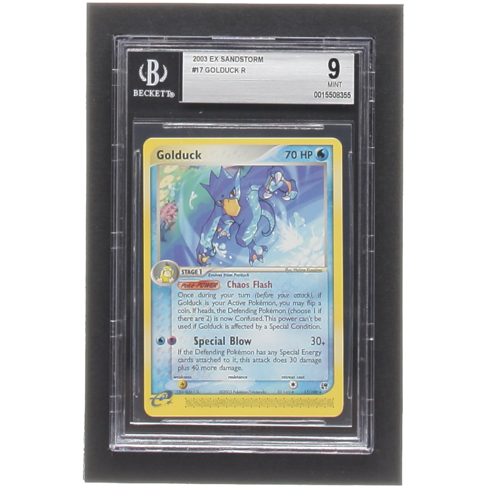 Golduck Pokemon 2003 EX Sandstorm #17 (BGS 9) | Pristine Auction
