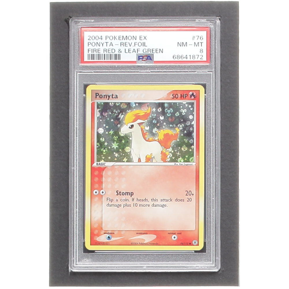 Ponyta Pokemon 2004 EX FireRed & LeafGreen #76 Holo (PSA 8) | Pristine ...