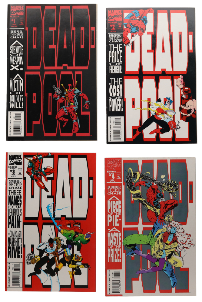 Complete Set of (4) 1993 "Deadpool: The Circle Chase" Issue #1-4 Marvel ...