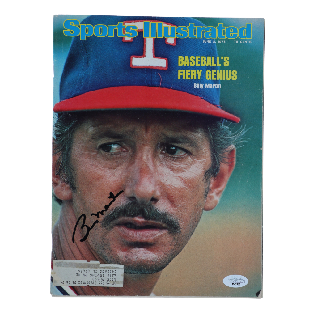 Billy Martin Signed 1975 Sports Illustrated Magazine (JSA) | Pristine ...