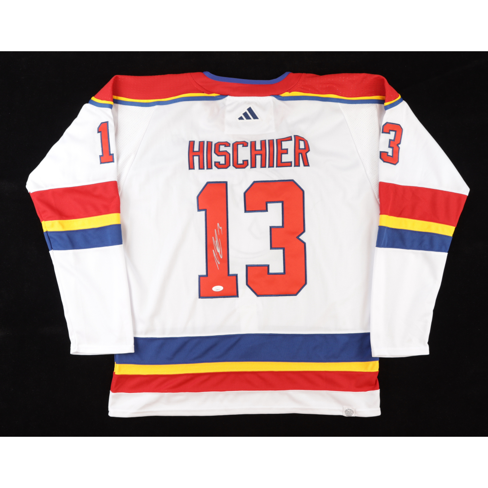 Nico Hischier Signed Devils Jersey (JSA) | Pristine Auction