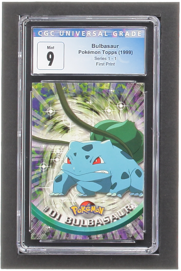Bulbasaur 1999 Topps Pokemon TV Animation Series 1 #1 (CGC 9) | Pristine Auction