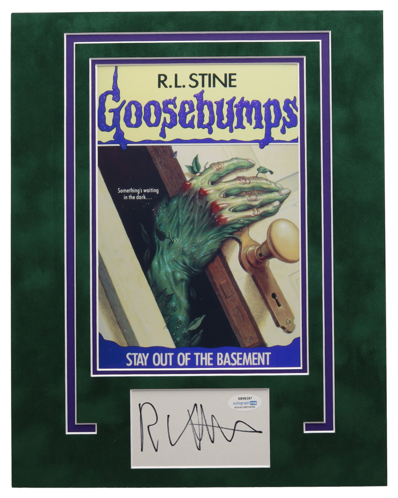 R. L. Stine Signed "Goosebumps" 11x14 Custom Matted Cut Display (PSA ...