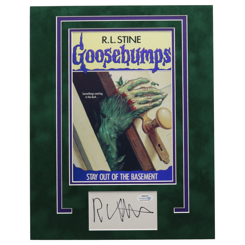R. L. Stine Signed "Goosebumps" 11x14 Custom Matted Cut Display (PSA ...
