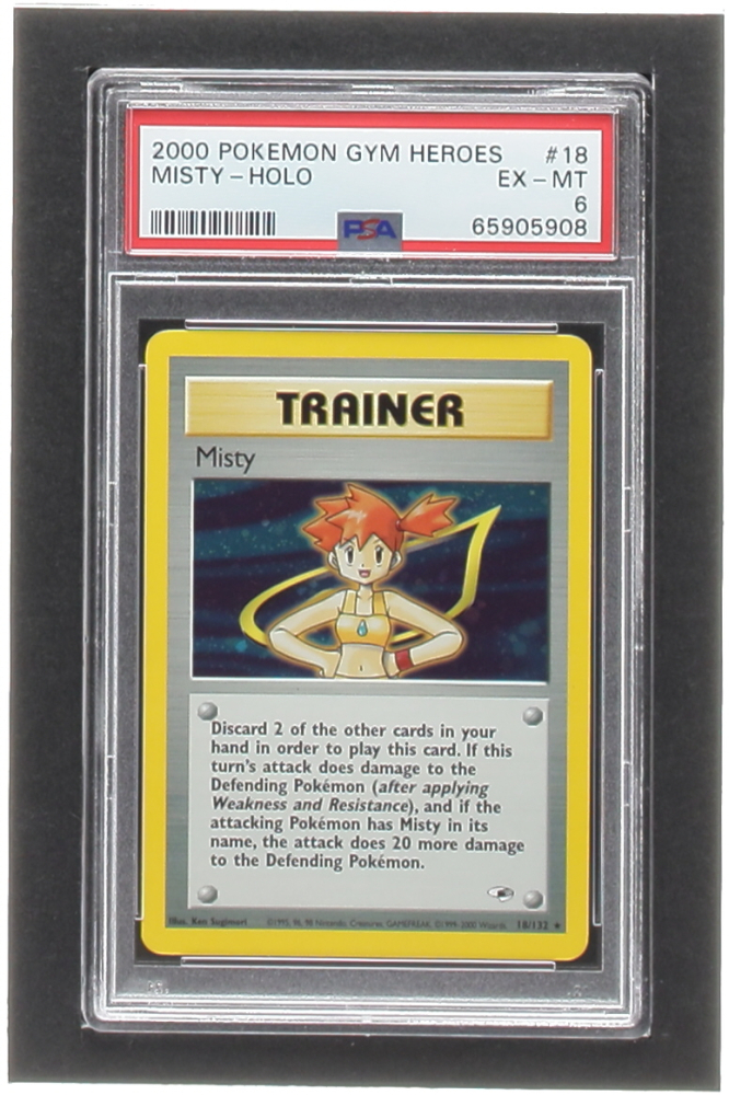 Misty Pokemon 2000 Gym Heroes #18 Holo (PSA 6) | Pristine Auction