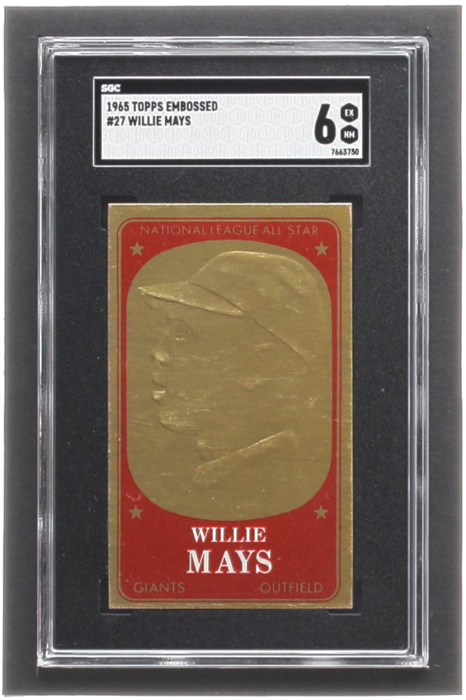 Willie Mays 1965 Topps Embossed #27 (SGC 6) | Pristine Auction