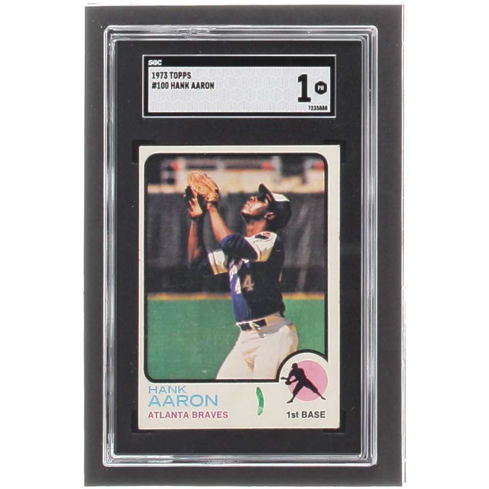 Hank Aaron 1973 Topps #100 (SGC 1) | Pristine Auction
