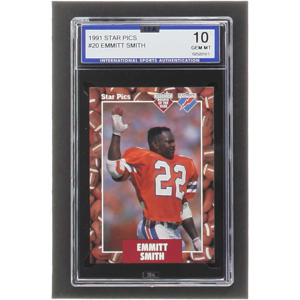 Emmitt Smith 1991 Star Pics #20 FLB (ISA 10) | Pristine Auction
