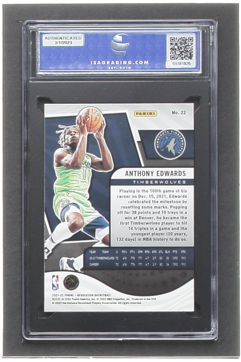 Anthony Edwards 2021-22 Panini Revolution #22 (ISA 10) | Pristine Auction