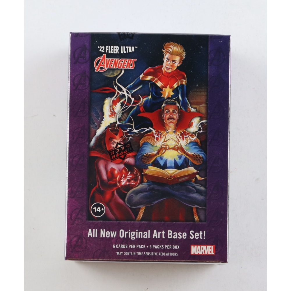 2022 Upper Deck Marvel Fleer Ultra Avengers Blaster Box with (3) Packs | Pristine Auction