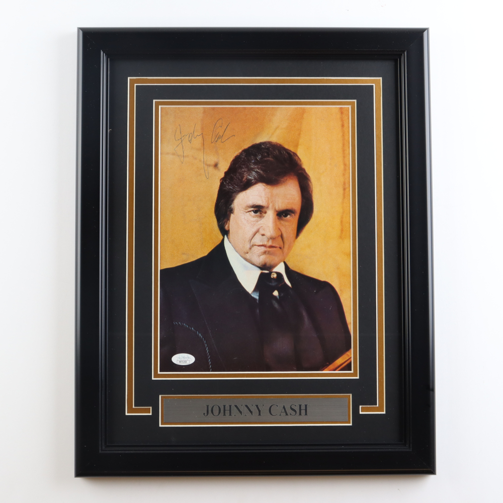 Johnny Cash Signed Custom Framed Photo (JSA) | Pristine Auction
