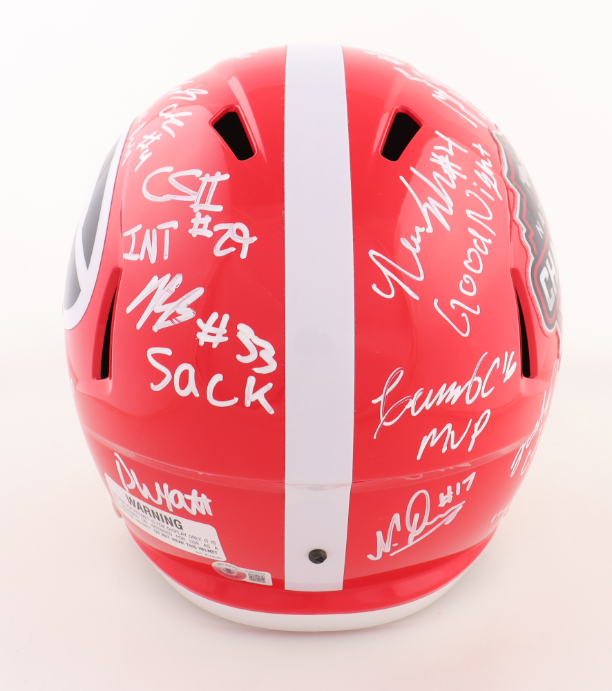 2021 Georgia Bulldogs Full-Size National Champions Speed Helmet Team ...