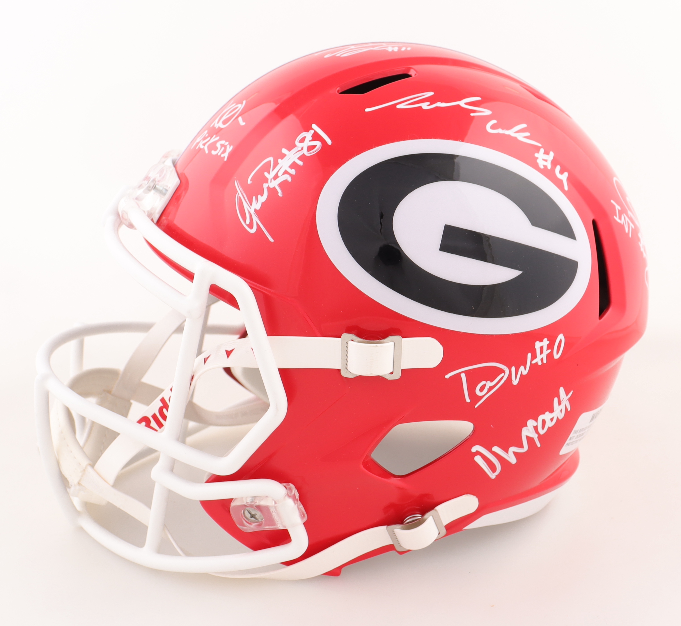 2021 Georgia Bulldogs Full-Size National Champions Speed Helmet Team ...