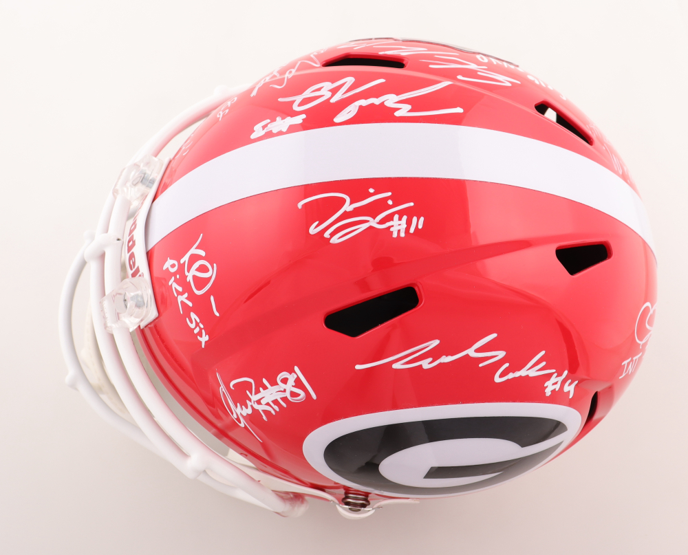 2021 Georgia Bulldogs Full-Size National Champions Speed Helmet Team ...