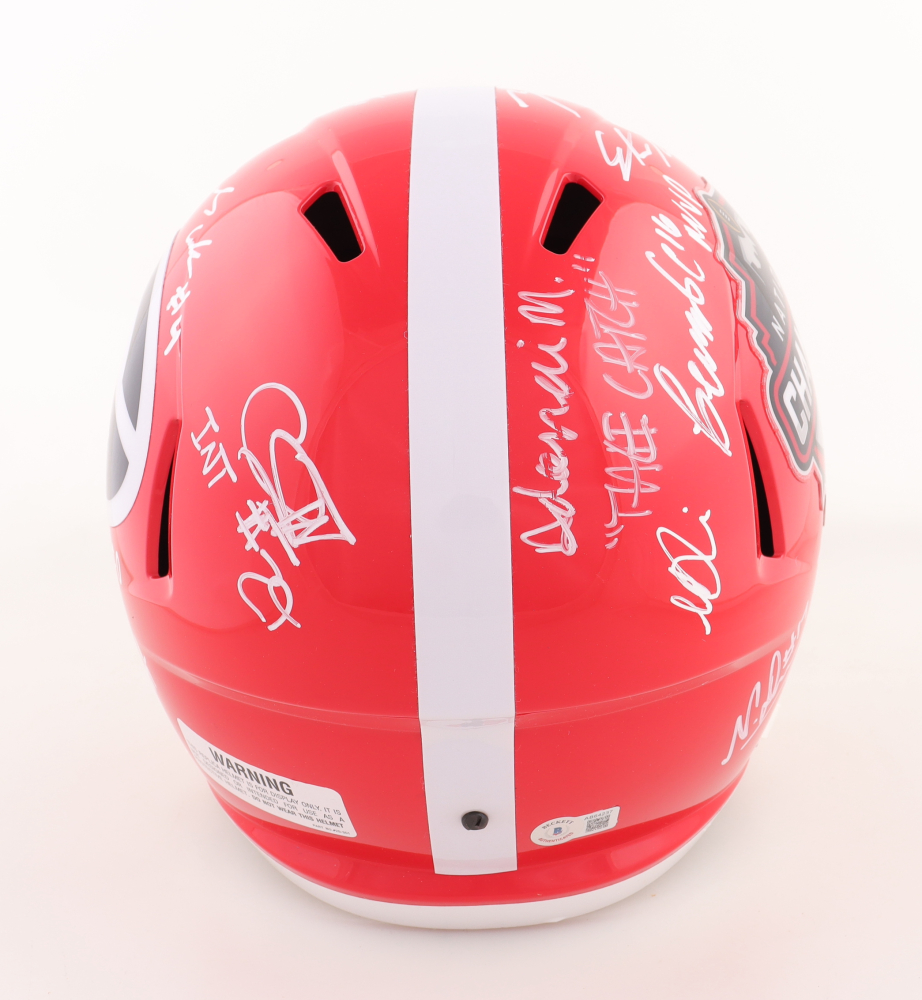 2021 Georgia Bulldogs Full-Size National Champions Speed Helmet Team ...
