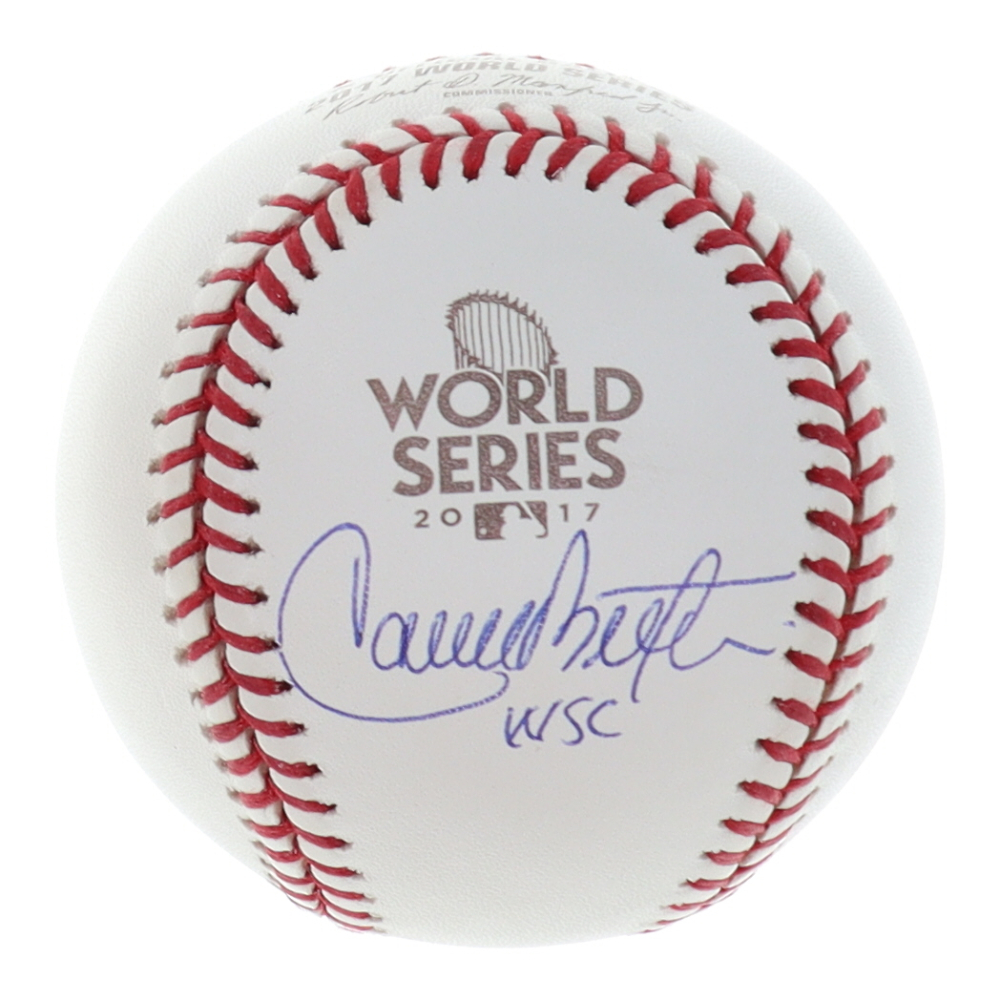 Carlos Beltran Signed 2017 World Series Logo Baseball Inscribed "WSC ...