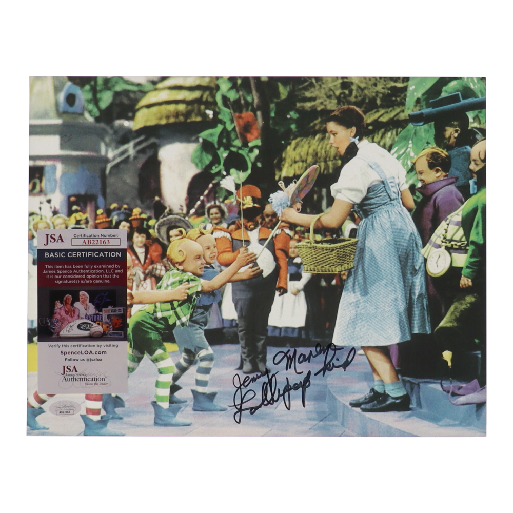 Jerry Maren Signed "The Wizard of Oz" 11x14 Photo Inscribed "Lollipop ...