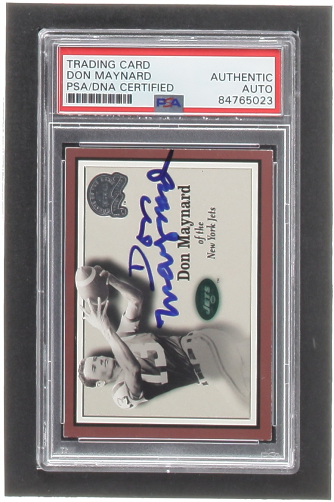 Don Maynard Signed 2000 Greats of the Game #8 (PSA) | Pristine Auction