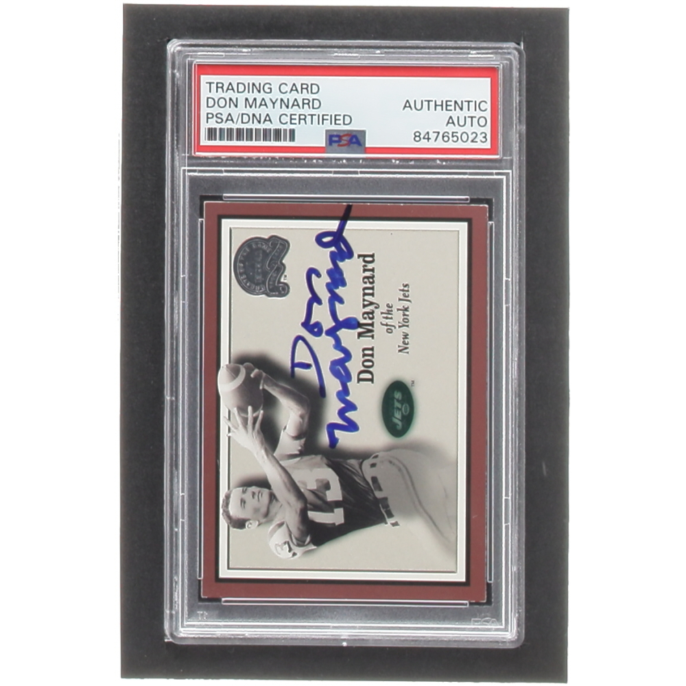 Don Maynard Signed 2000 Greats of the Game #8 (PSA) | Pristine Auction