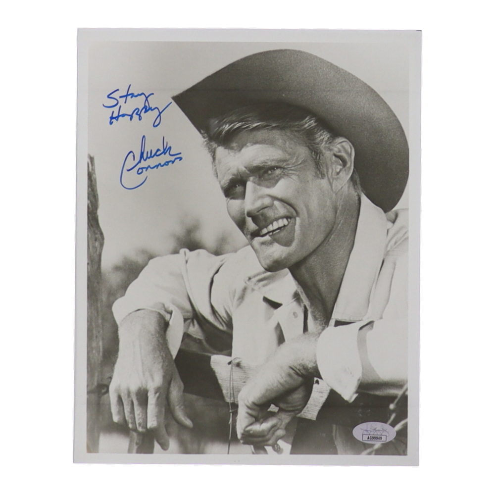 Chuck Connors Signed 8x10 Photo Inscribed "Stay Happy" (JSA) | Pristine ...