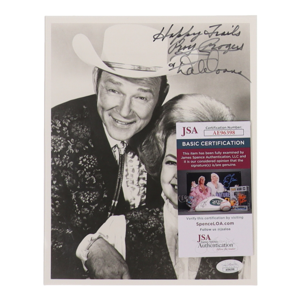 Roy Rogers & Dale Evans Signed "The Roy Rogers Show" 8x10 Photo ...