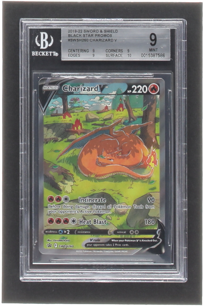 Charizard V Pokemon 2022 Sword & Shield Promo SWSH#260 (BGS 9 ...