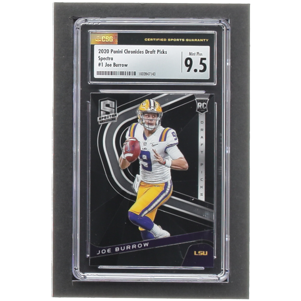 Joe Burrow 2020 Panini Spectra Draft Picks #1 RC (CSG 9.5) | Pristine ...